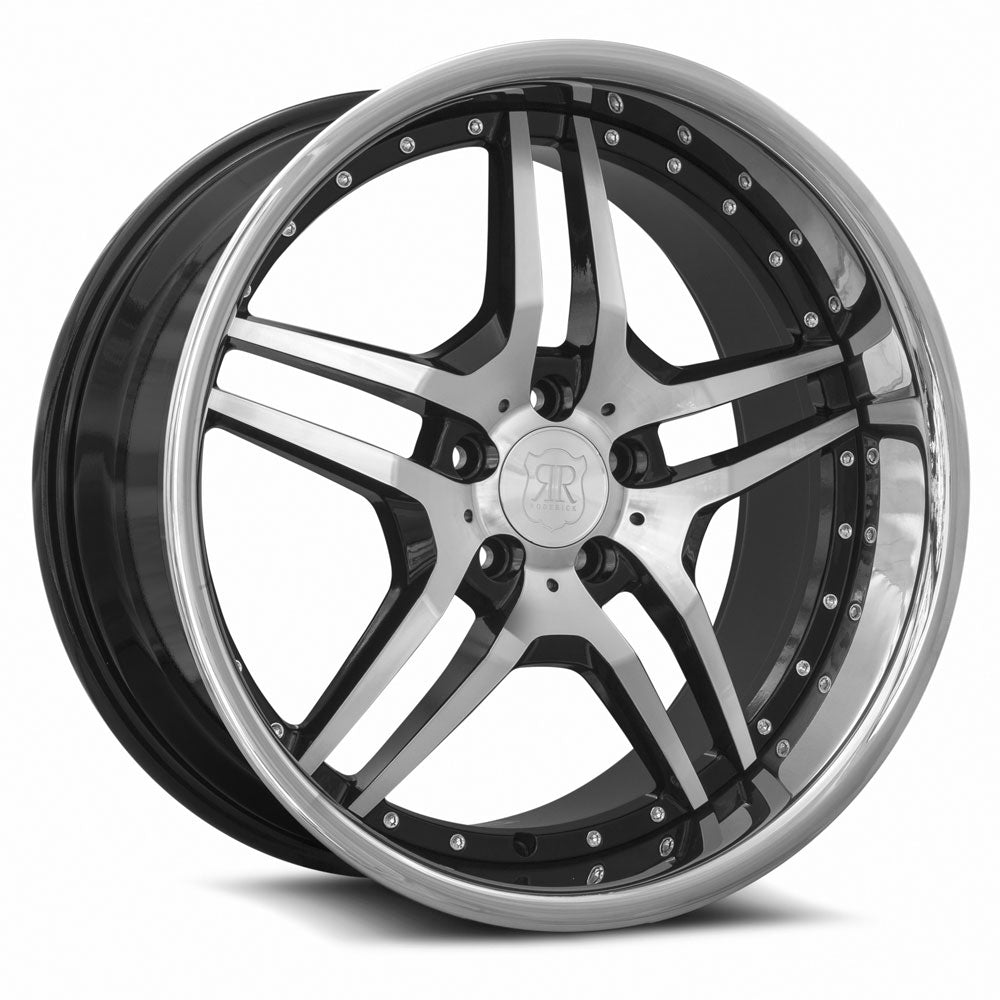 MRR RW2 18x9 Black Chrome Lip 40mm – TFS Wheels
