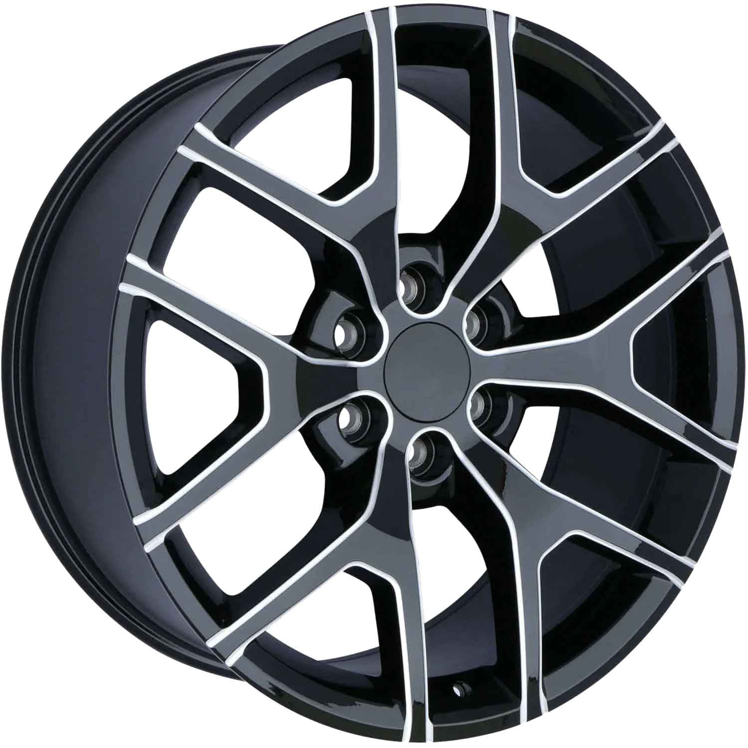 Replica Tech RT6 22x9 +30mm Gloss Black with Milled Spoke Edges – TFS ...