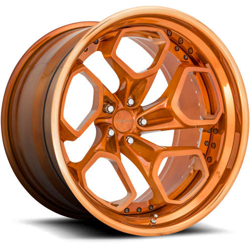Rotiform Forged HUR-T 17x9 +35mm Brushed Candy Copper with a Step Lip ...