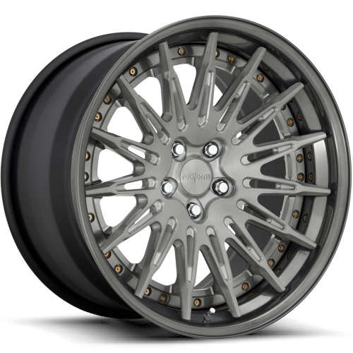 Rotiform Forged NEK 19x11 +22mm Brushed DDT with a Gloss Clear Coat and ...