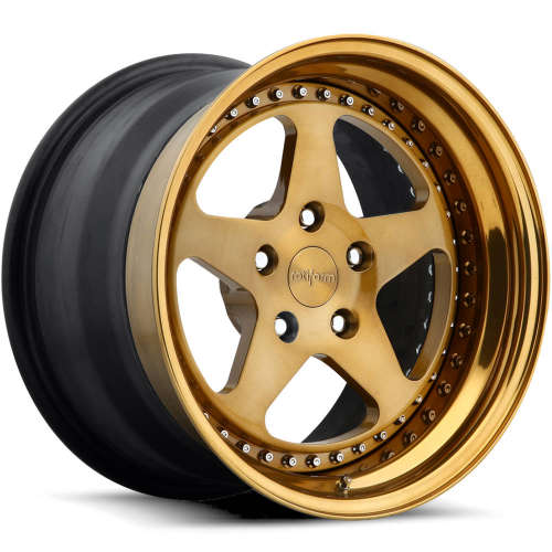 Rotiform Forged ROC 18x9 +33mm Brushed Monaco Copper with a Step Lip ...