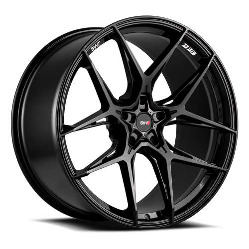 Savini SV-F5 21x12 +30mm Gloss Black – TFS Wheels