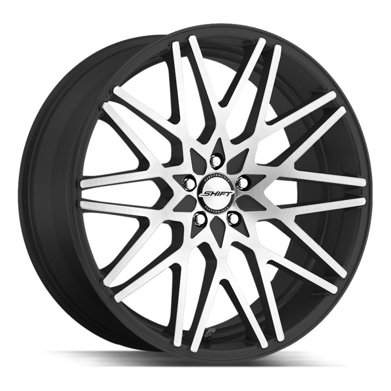 Shift Formula H32 18x8 35mm Gloss Black Machined – TFS Wheels