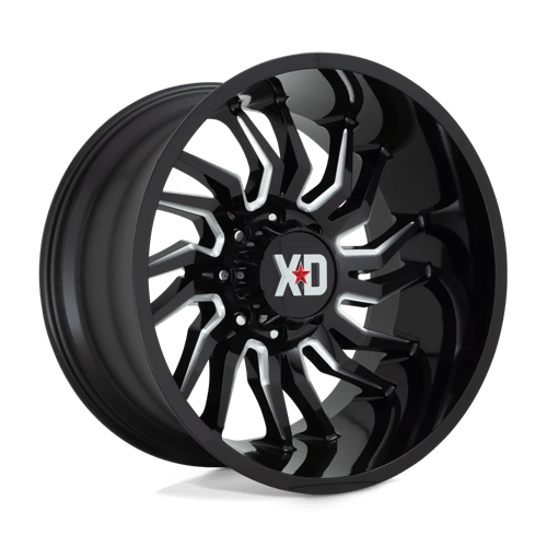 XD XD858 Tension 22x12 -44mm Gloss Black Milled – TFS Wheels