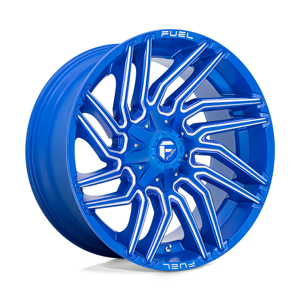 Fuel 1PC D774 Typhoon 22x10 -18mm Anodized Blue Milled – TFS Wheels