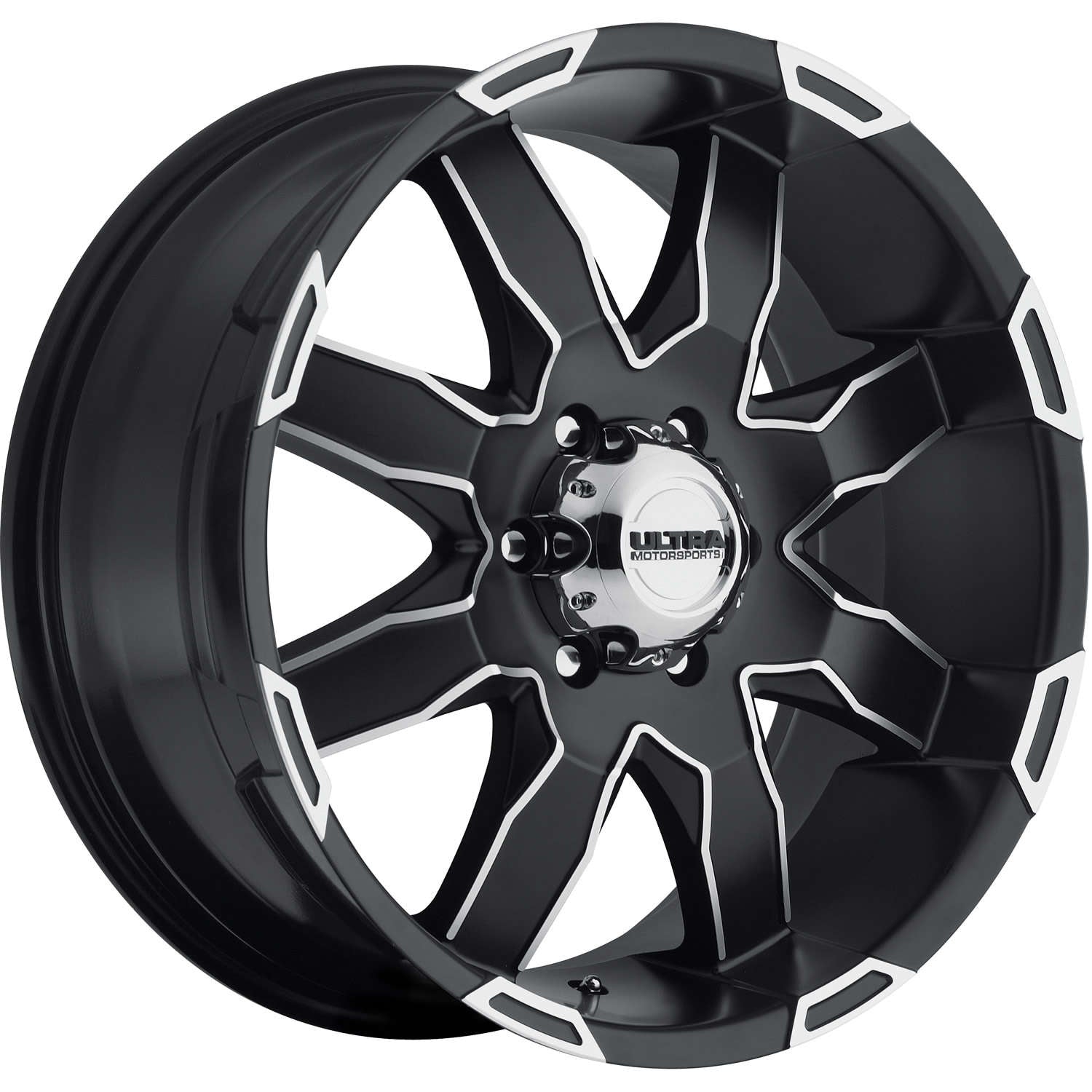 Ultra Phantom 225 18x9 +25mm Satin Black with Diamond Cut Spoke and Lip ...