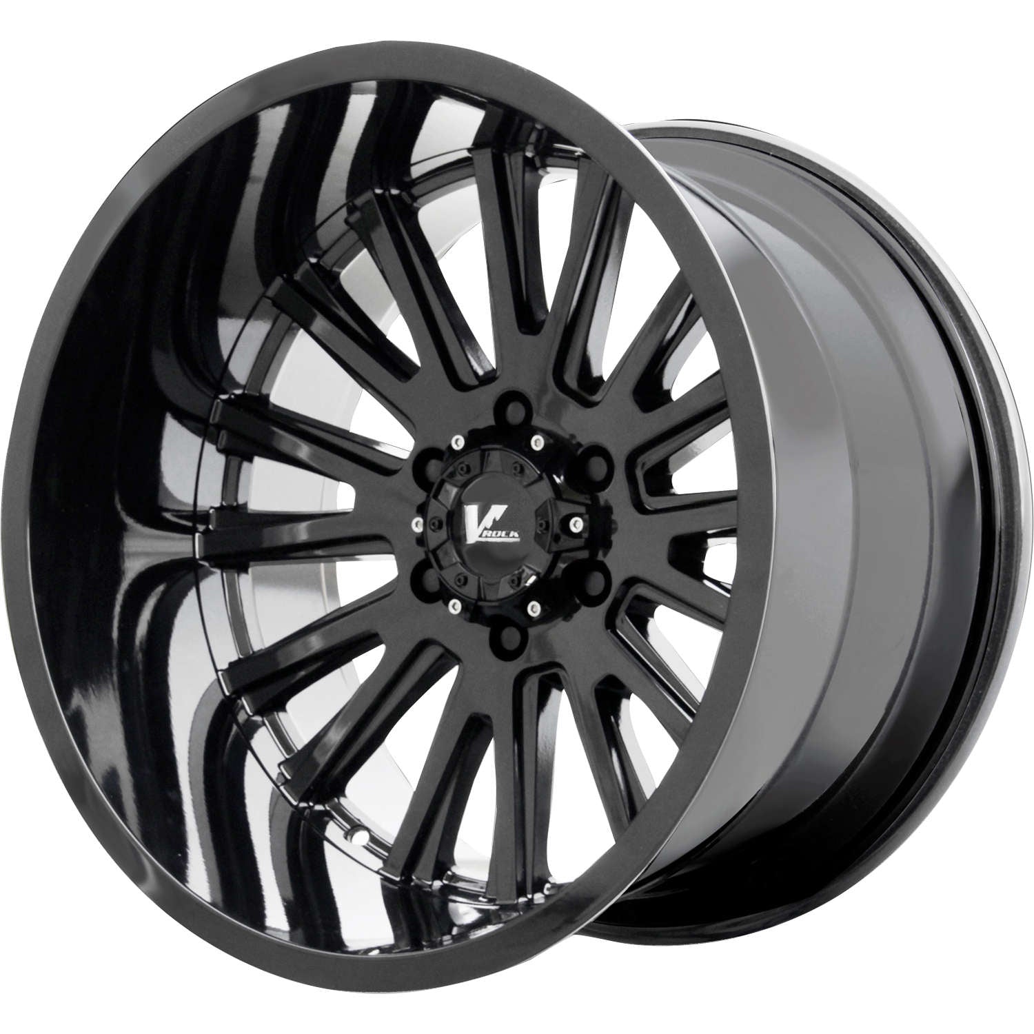 V-Rock Anvil VR11 17x9 +15mm Gloss Black – TFS Wheels