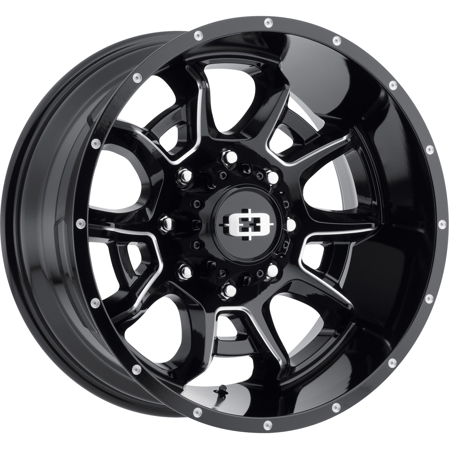 Vision Bomb 415 20x9 +10mm Gloss Black with Milled Spoke Accents – TFS ...
