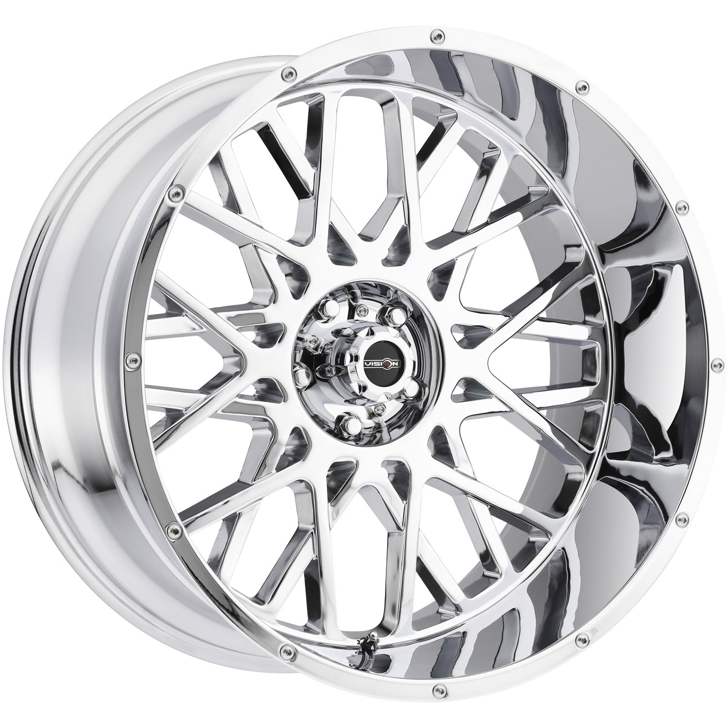 Vision Rocker 412 18x9 +12mm Chrome – TFS Wheels
