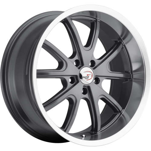 Vision Torque 143 15x7 +6mm Gunmetal with a Machined Lip – TFS Wheels