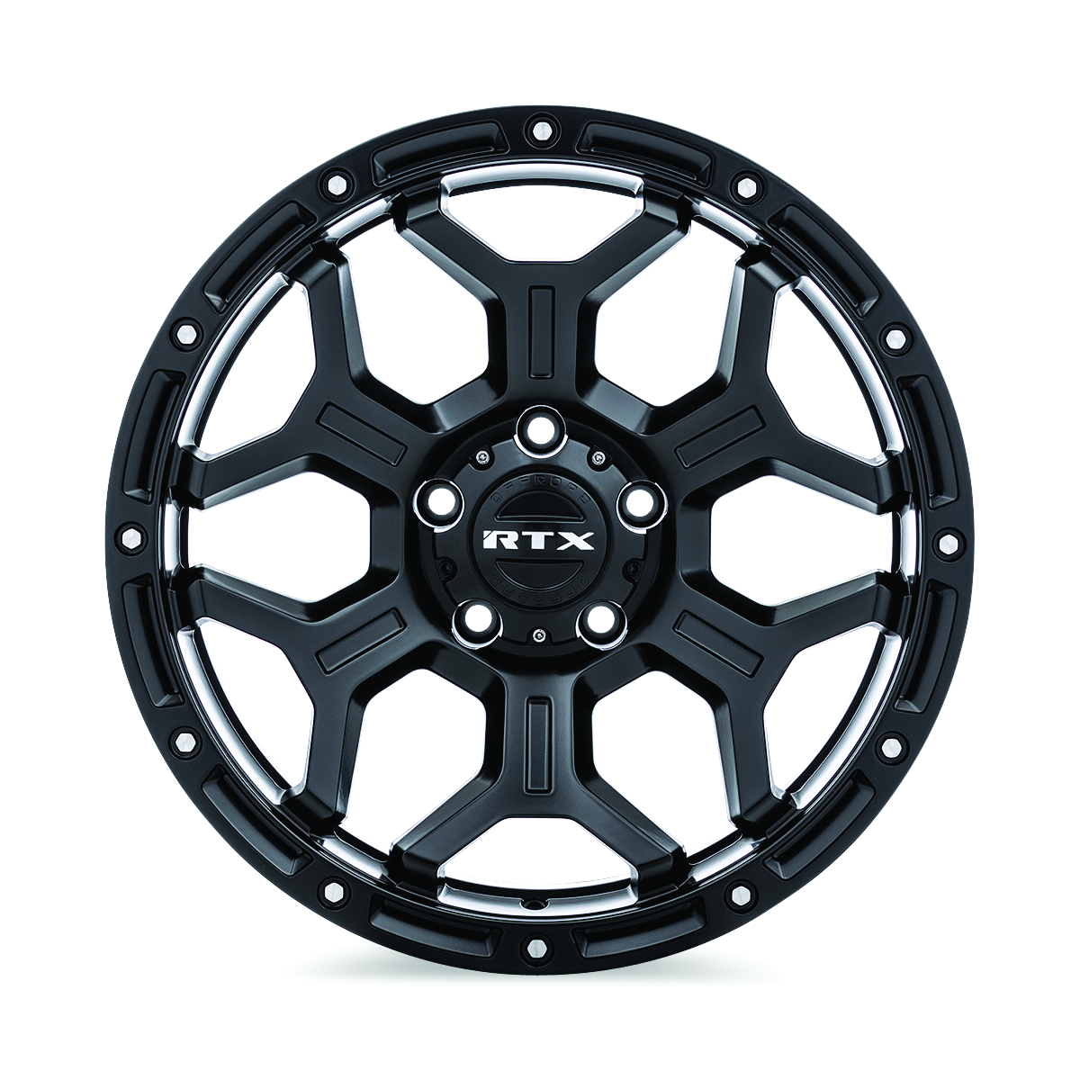 RTX GOLIATH 20x9 Satin Black with Milled Rivets 0mm – TFS Wheels