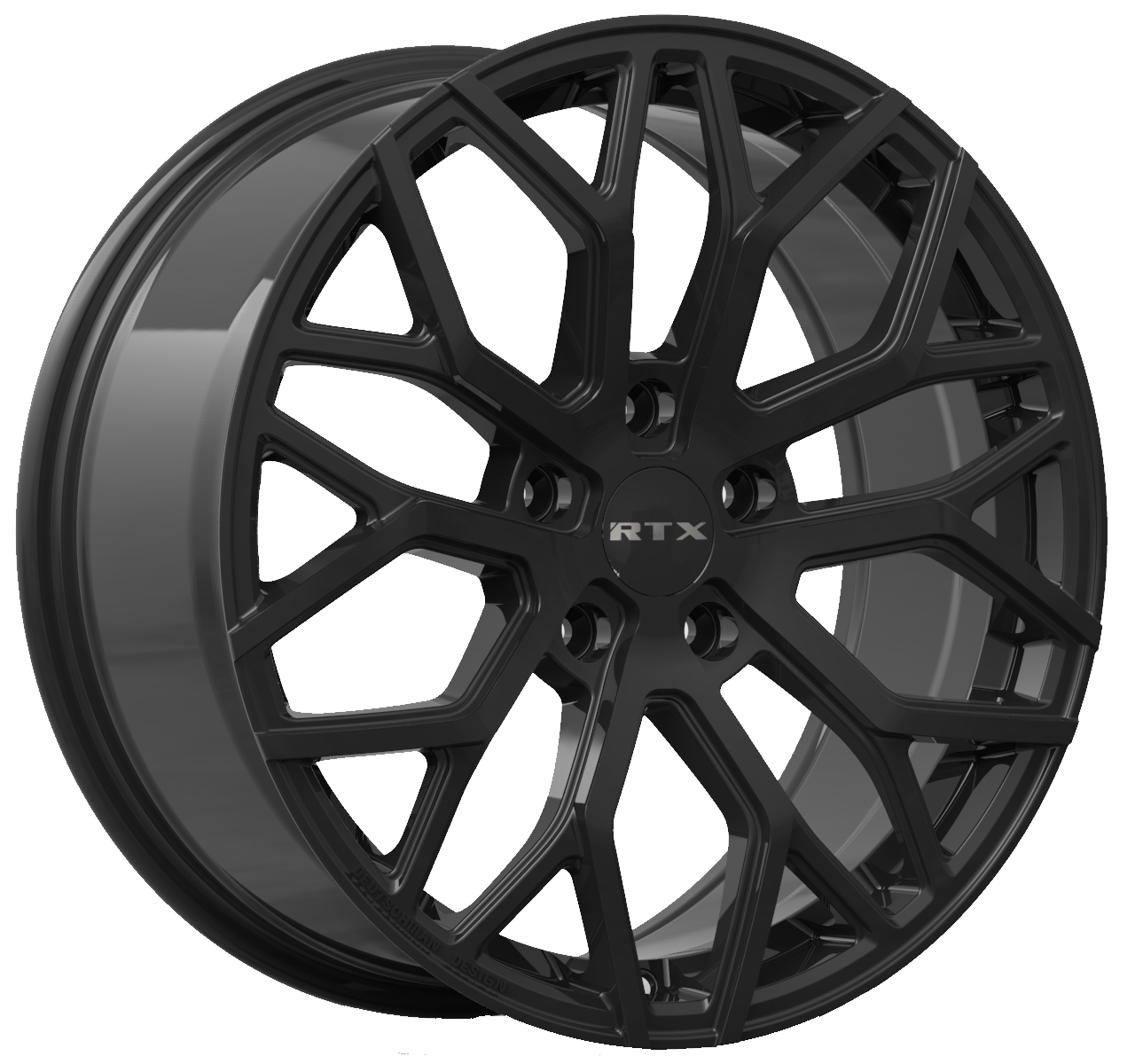 RTX D01 19x8.5 Gloss Black 45mm – TFS Wheels