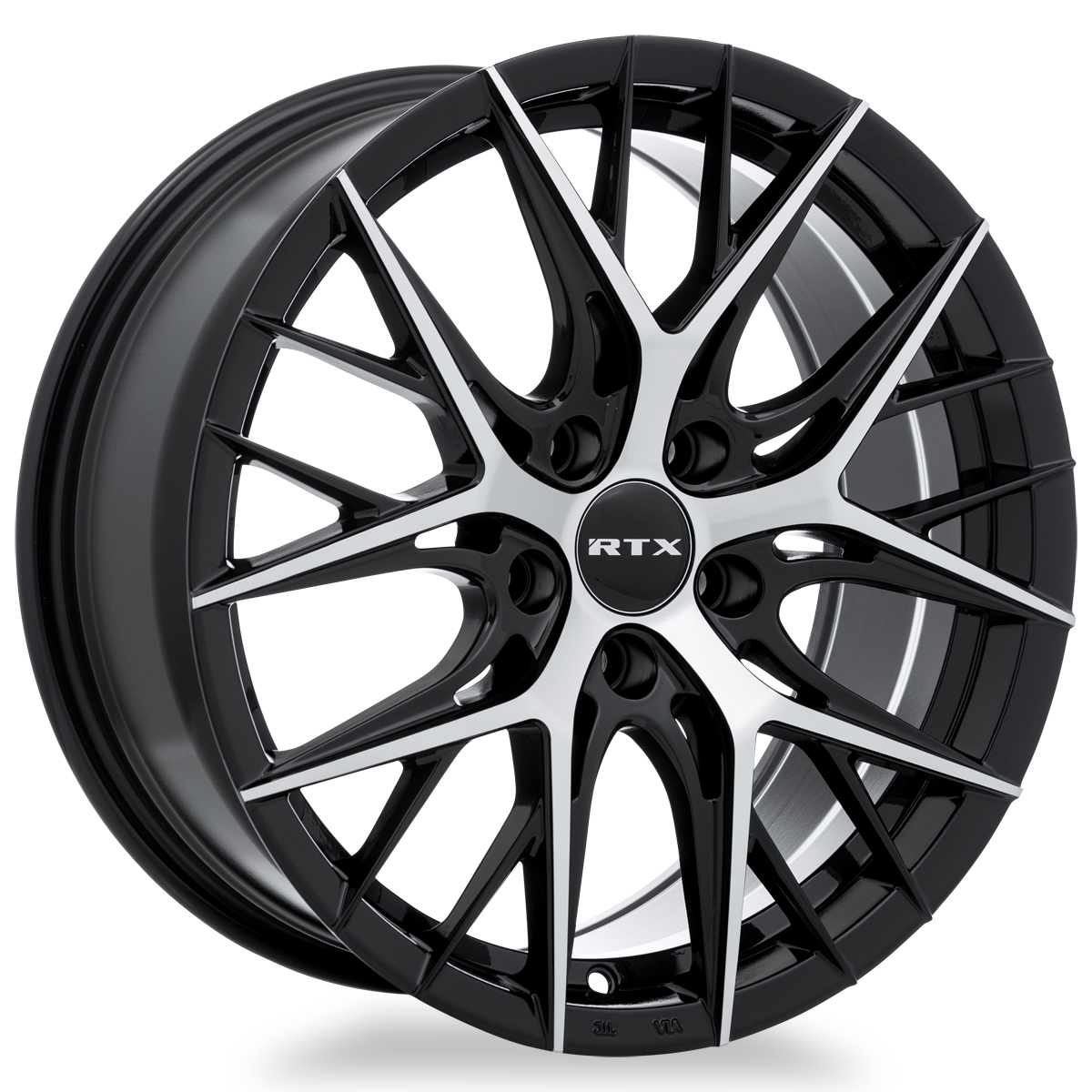 RTX VALKYRIE 18x8 Gloss Black Machined 38mm – TFS Wheels