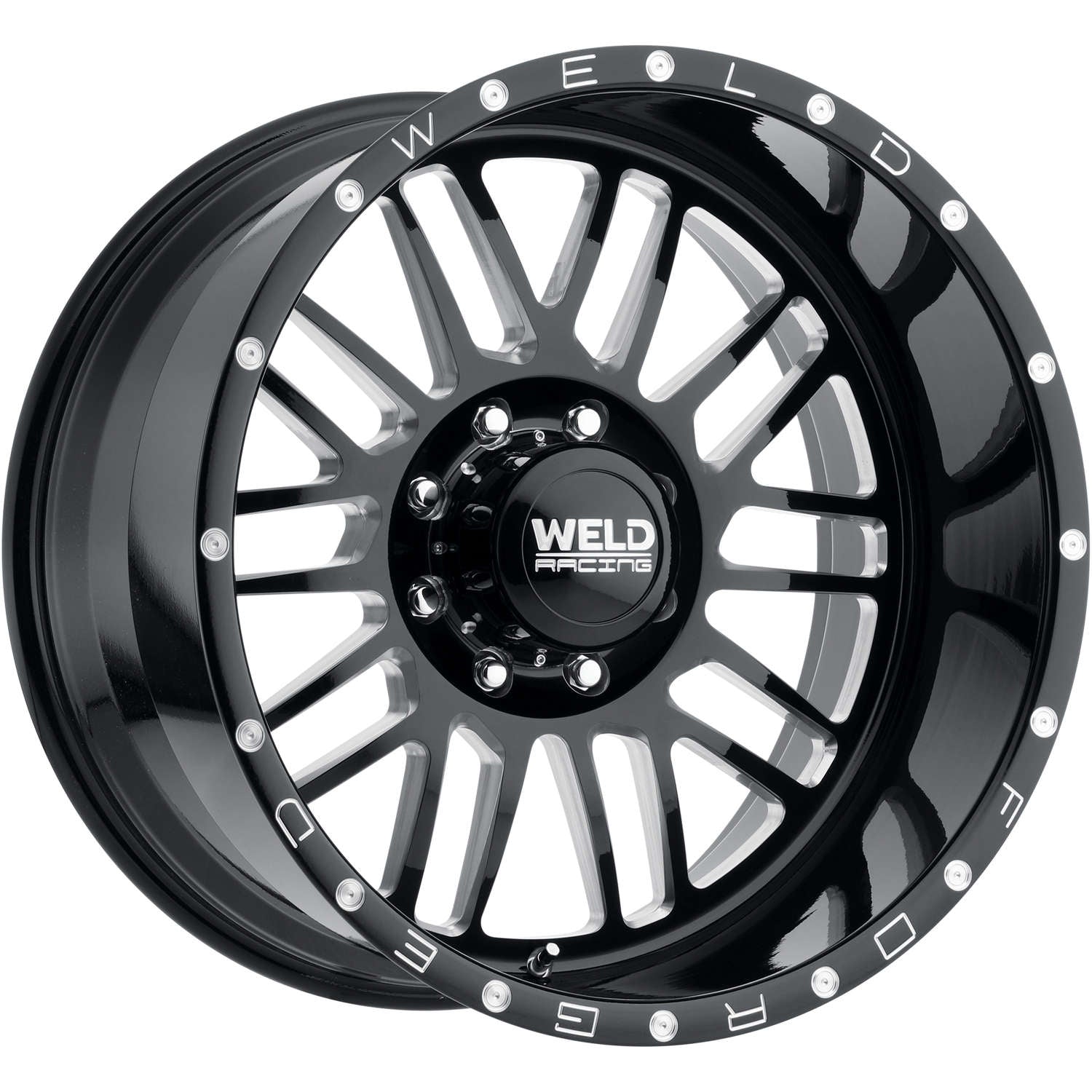 Weld Off-Road Konflict XT 20x12 -51mm Gloss Black with Milled Spoke ...