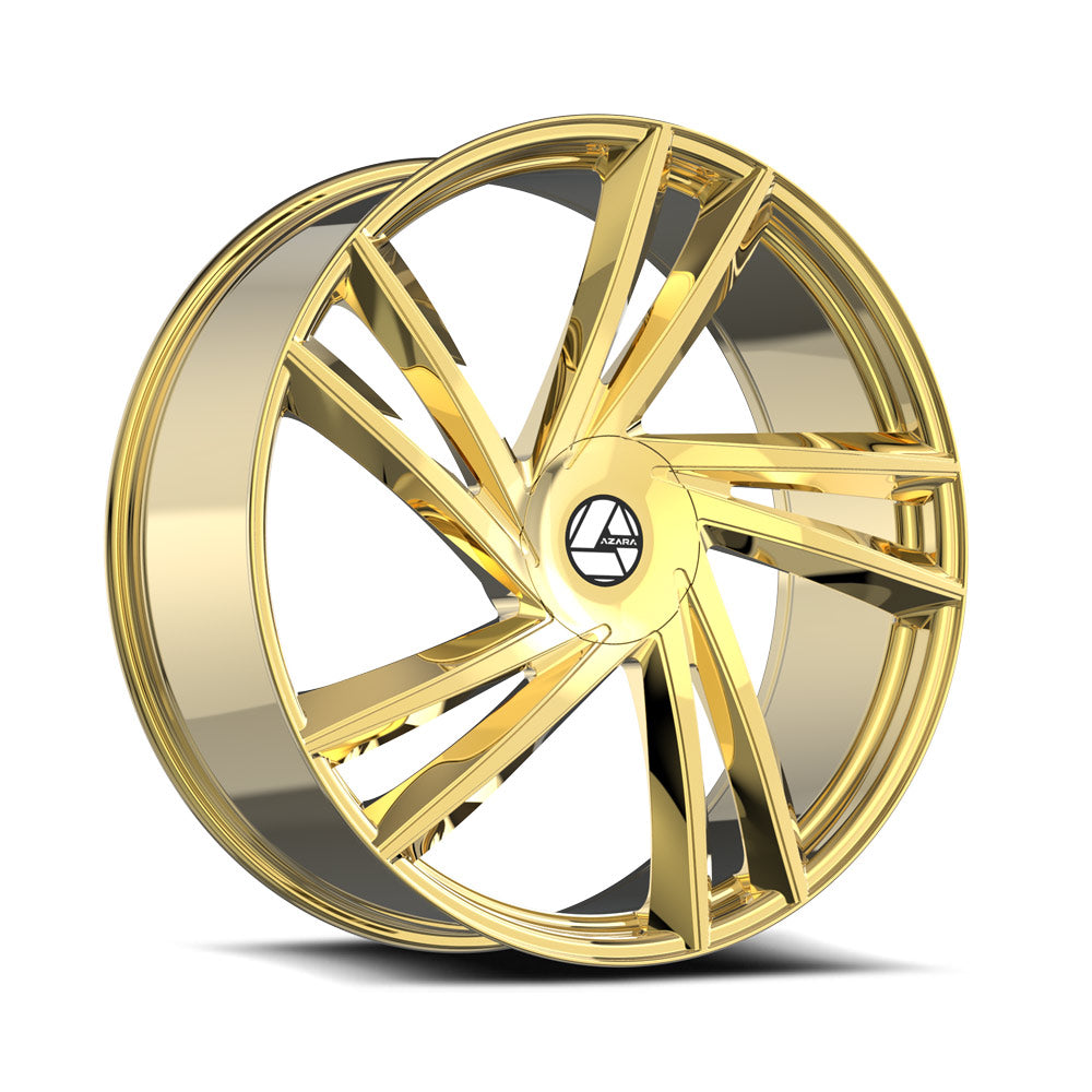 Azara AZA-529 22x8.5 38 Nano Gold – TFS Wheels