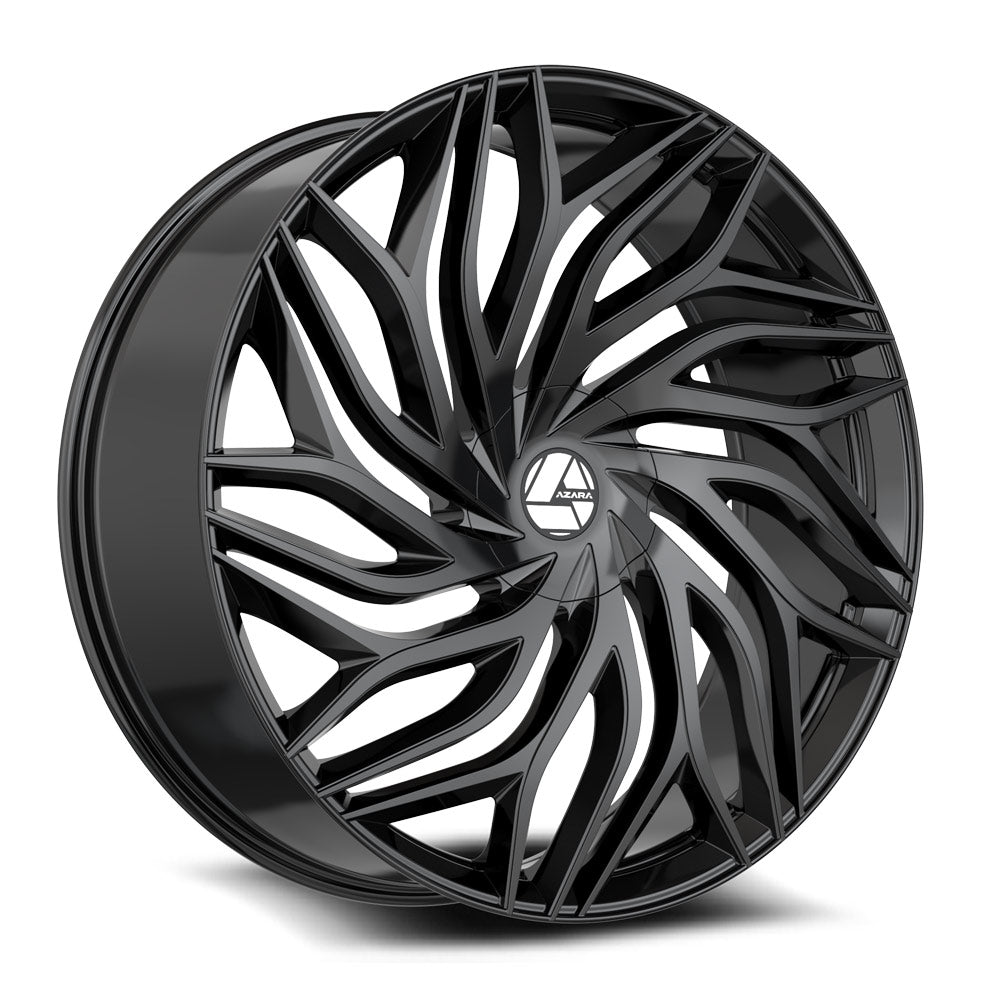 Azara AZA-537 22x9.5 15 Gloss Black – TFS Wheels