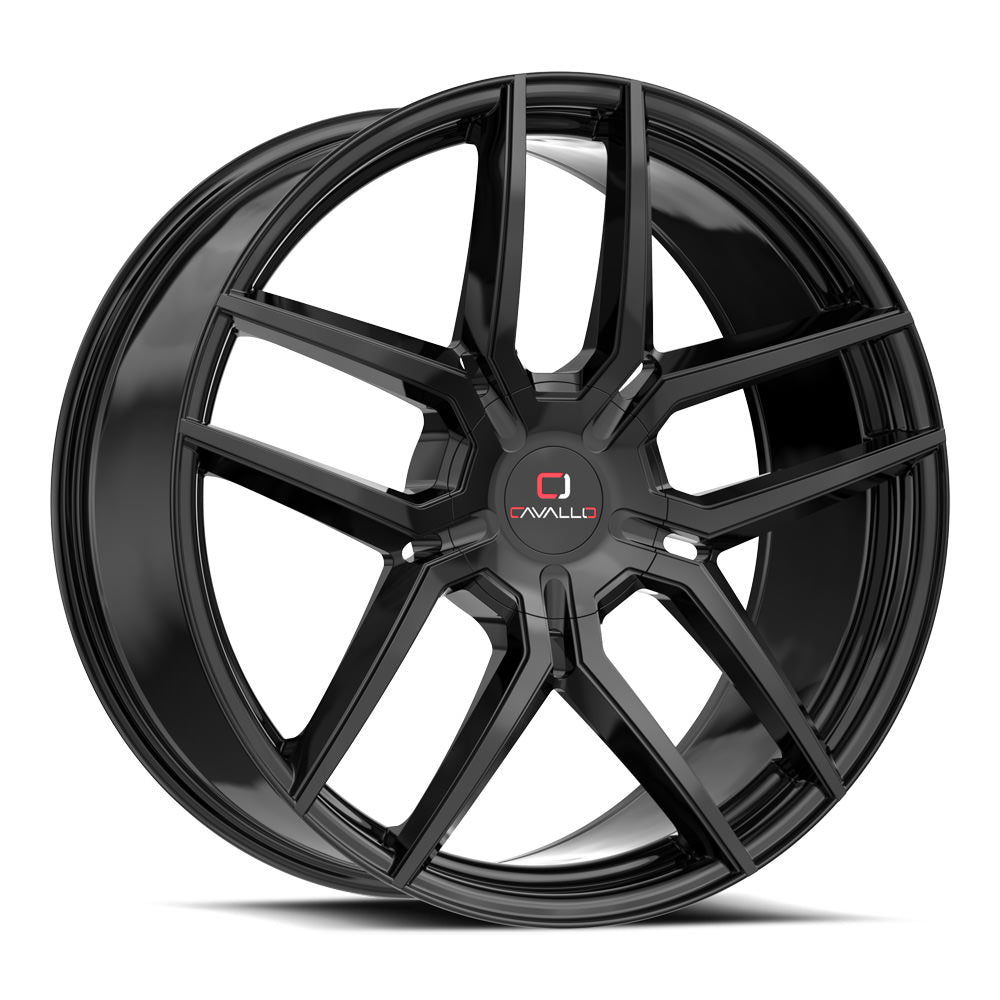 Cavallo CLV-55 22x9.5 15 Gloss Black – TFS Wheels