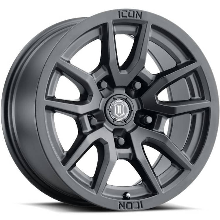 Icon VECTOR 5 17x8.5 -6mm Satin Black – TFS Wheels