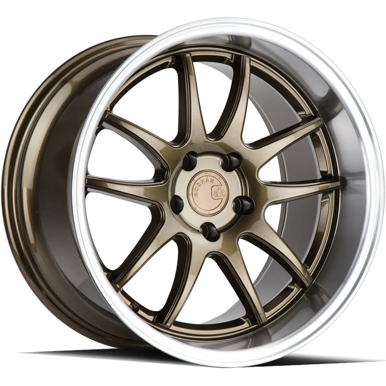 Aodhan DS02 18x8.5 35mm Bronze with Machined Lip – TFS Wheels