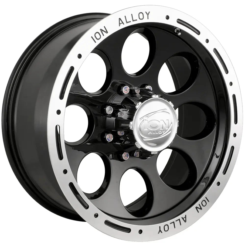 Ion 174 16x10 Gloss Black Machined -38mm – TFS Wheels