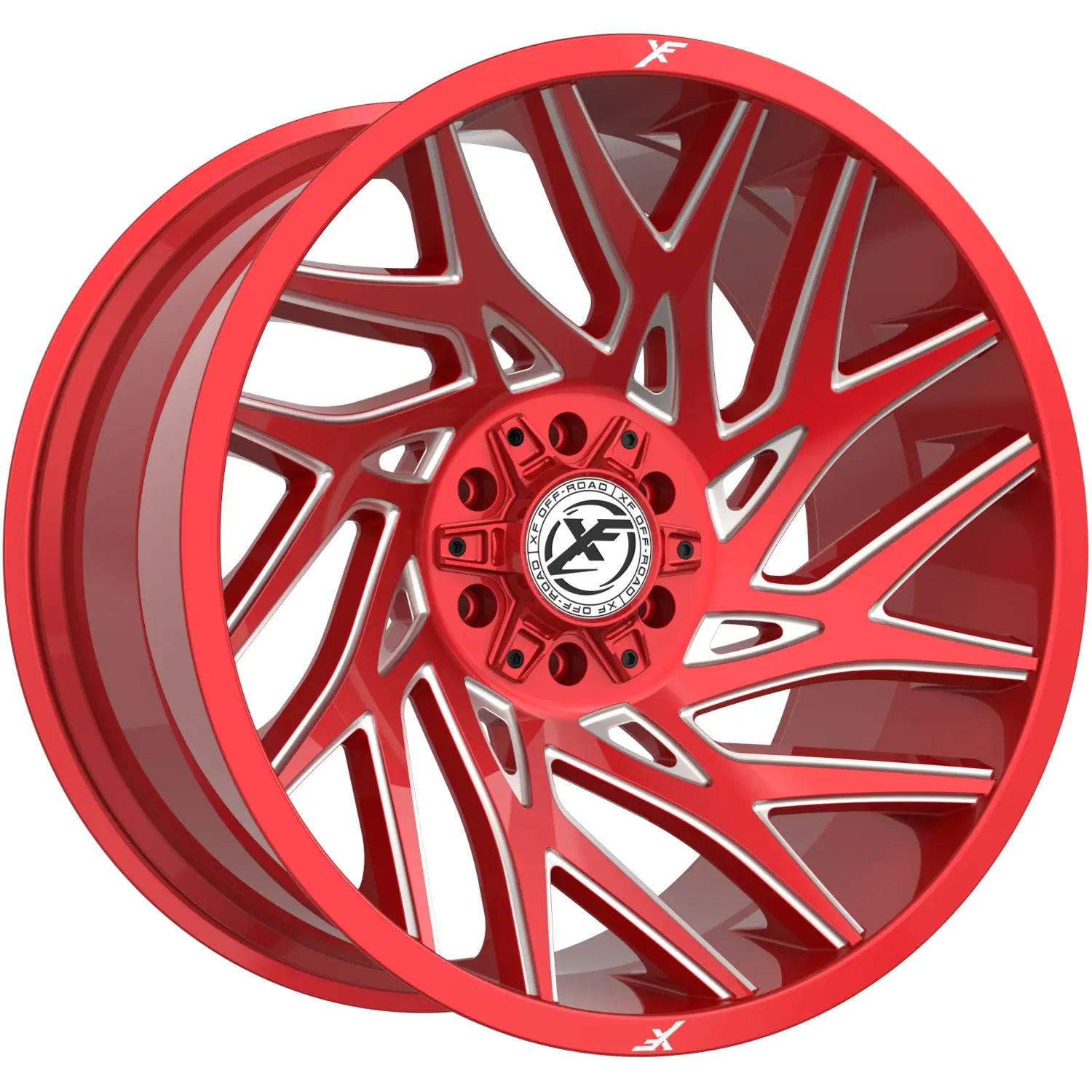 XF Off-Road XF-229 20x10 -12 Anodized Red & Milled – TFS Wheels