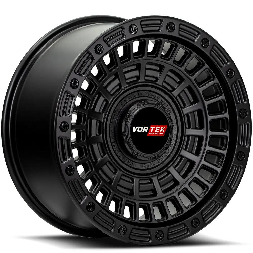 Vortek VRD-705 17x9 -12 Black with a Simulat — TFS Wheels