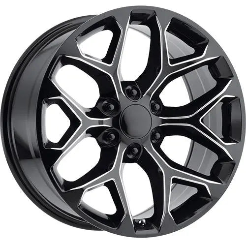 Strada OE Replica Snowflake R176 20x9 24mm Gloss Black Milled – TFS Wheels