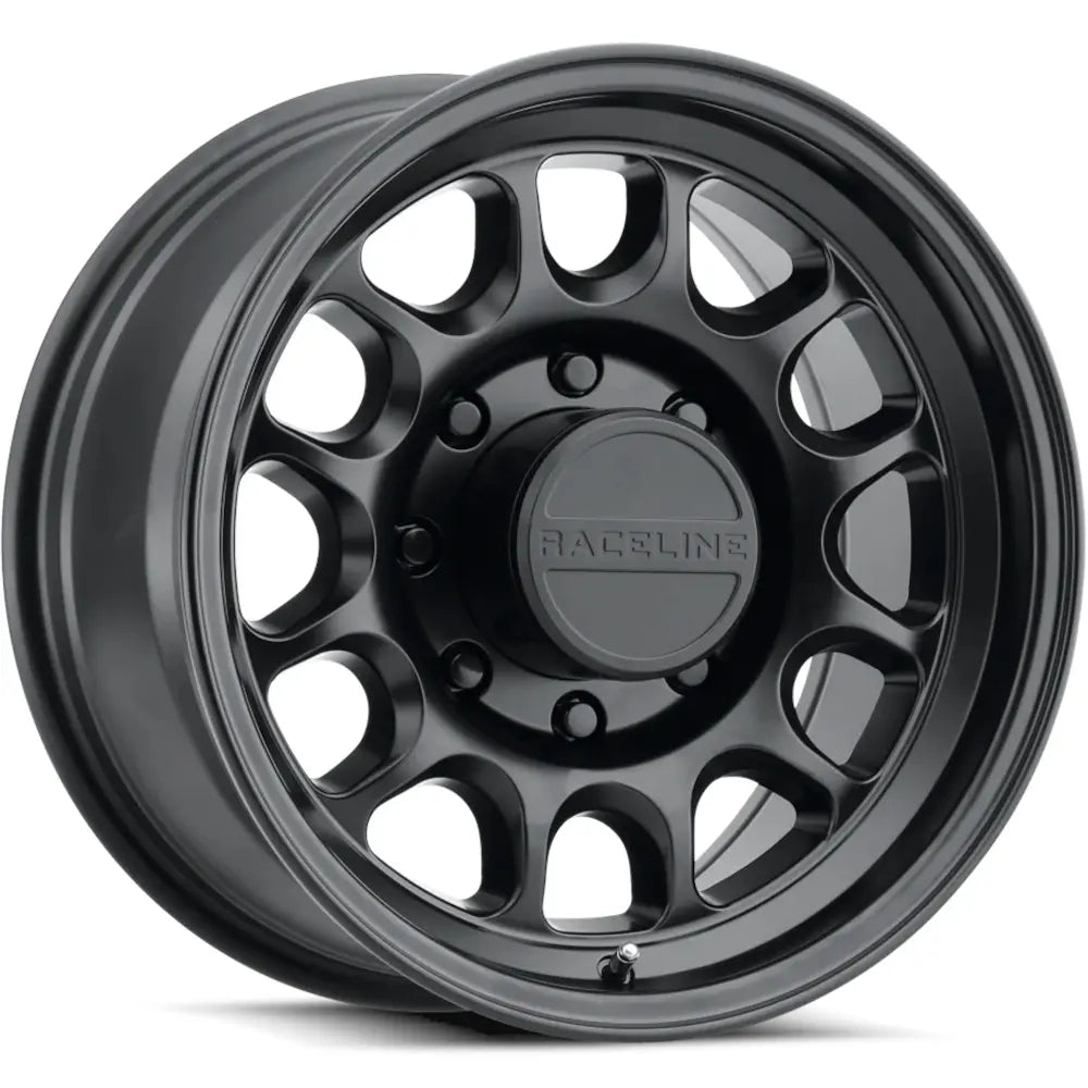 Raceline 958B ROGUE 17x9 -12mm Satin Black – TFS Wheels