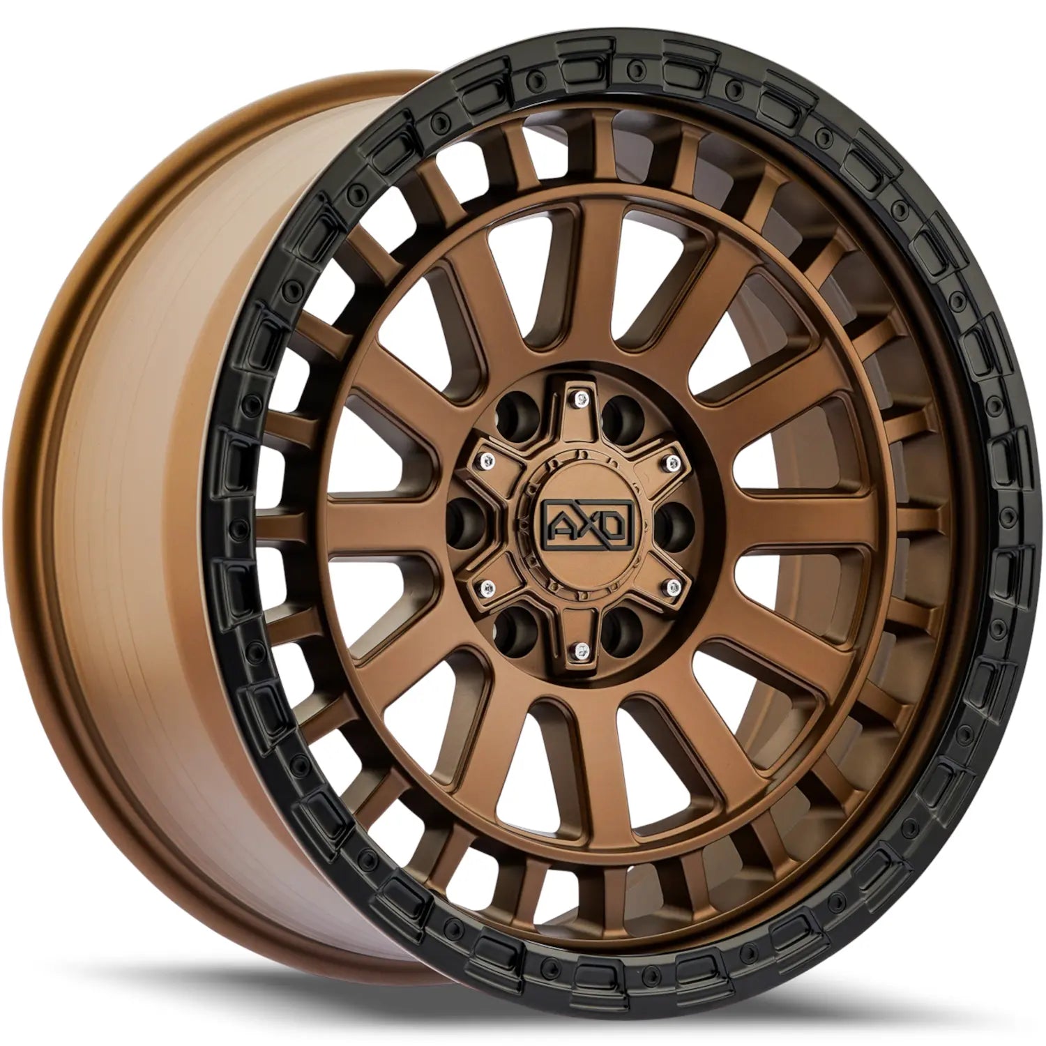 AXD Offroad AS2 20x9 0mm Satin Bronze with a Black Lip – TFS Wheels
