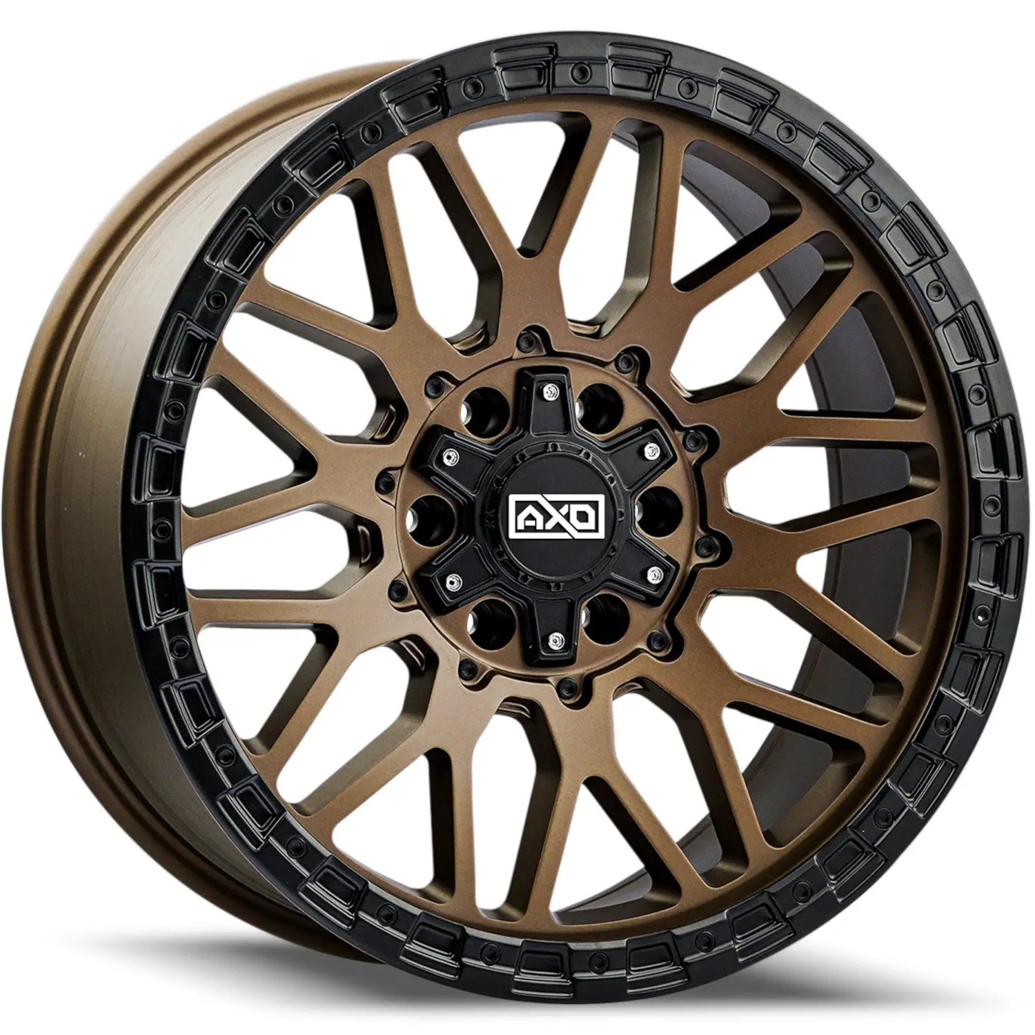 AXD Offroad AS3 20x9 0mm Satin Bronze with a Black Lip – TFS Wheels