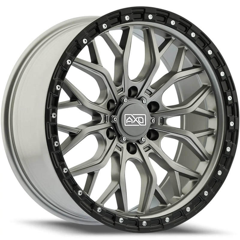 AXD Offroad AS1 17x8.5 0mm Satin Titanium with a Black Lip – TFS Wheels