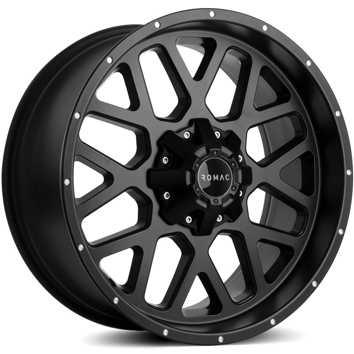 Romac Utah 20x9 +30 Satin Black — TFS Wheels