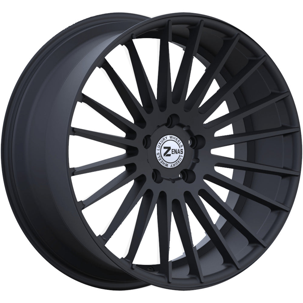 Zenas ZW17 20x8.5 +35 Satin Black — TFS Wheels